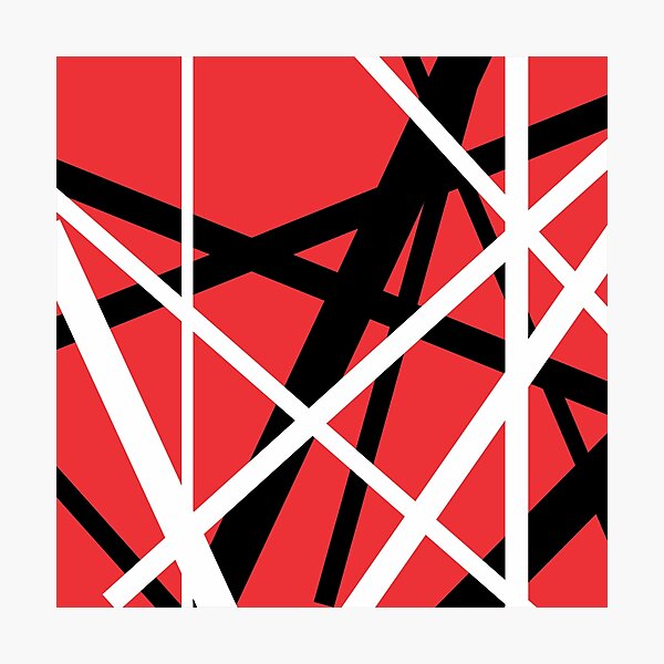 "Van Halen Stripes Red Version" Photographic Print for Sale by ...