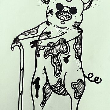 "Blind consumption " Sticker for Sale by Mnfrisby | Redbubble