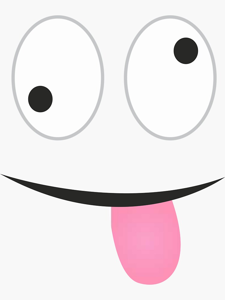 Pegatina «Cara loca - la cara divertida loca de la historieta» de ...