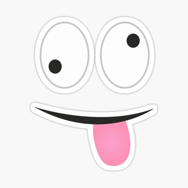 "CRAZY FACE - Funny Crazy Comic Face" Sticker for Sale by Super3 ...