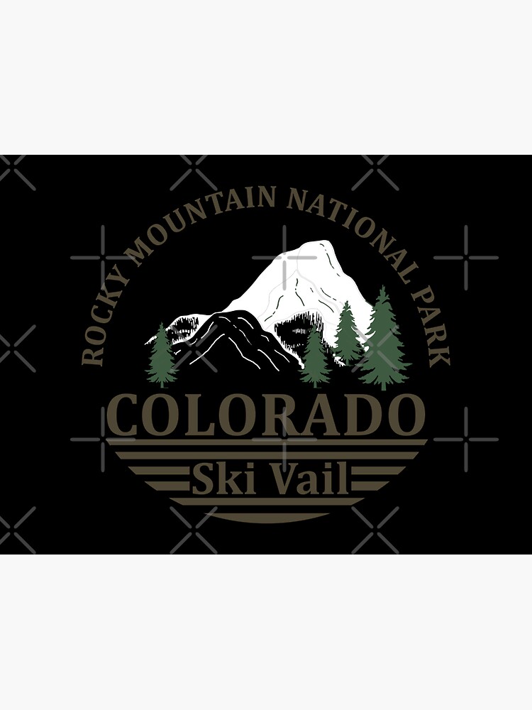 "Vail Colorado CO ski Rocky Mountain national park" Sticker for Sale by ...