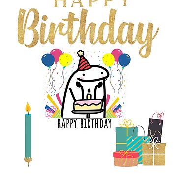 "FLORK HAPPY BIRTHDAY - HAPPY BIRTHDAY" Sticker by Erikasinhag | Redbubble