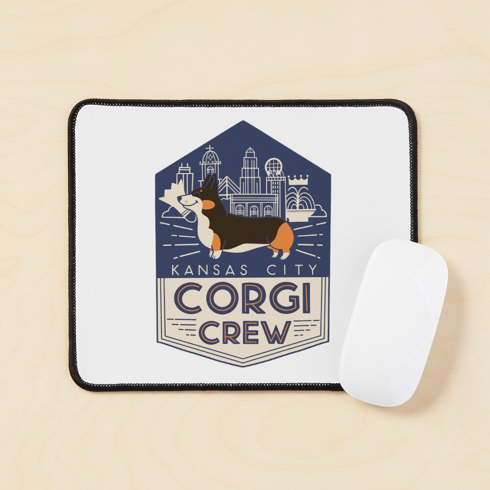"Kansas City Corgi Crew - Pembroke Welsh Tri-Color" Sticker for Sale by ...