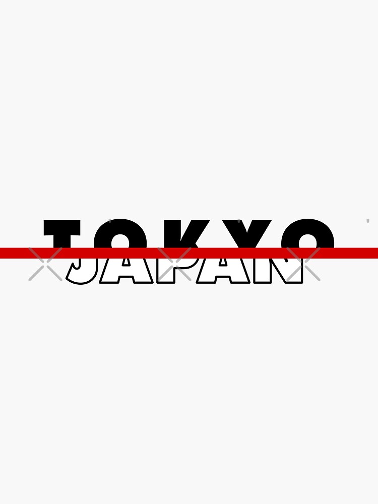 "Tokyo Japan Logo" Sticker for Sale by MK3DESIGN | Redbubble