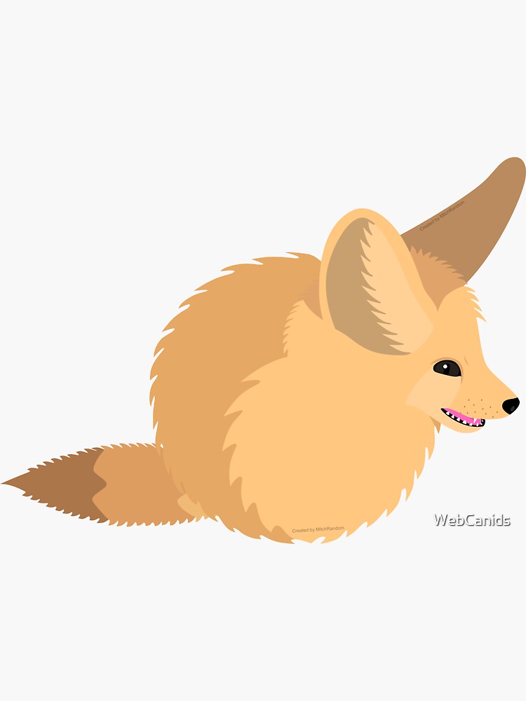 "Fennec Forb Fennorb" Sticker for Sale by WebCanids | Redbubble