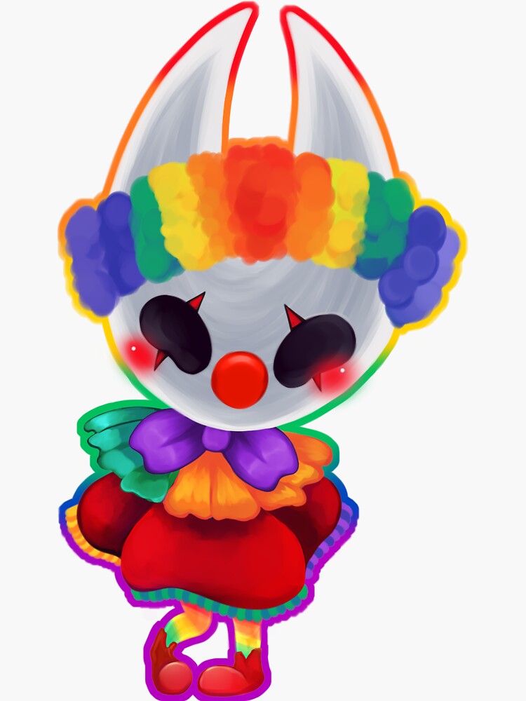 "Hornet Hollow Knight Silksong Clown" Sticker by SumiHK | Redbubble