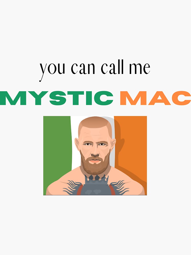 "Conor Mcgregor Mystic Mac" Sticker for Sale by NuvoleART | Redbubble
