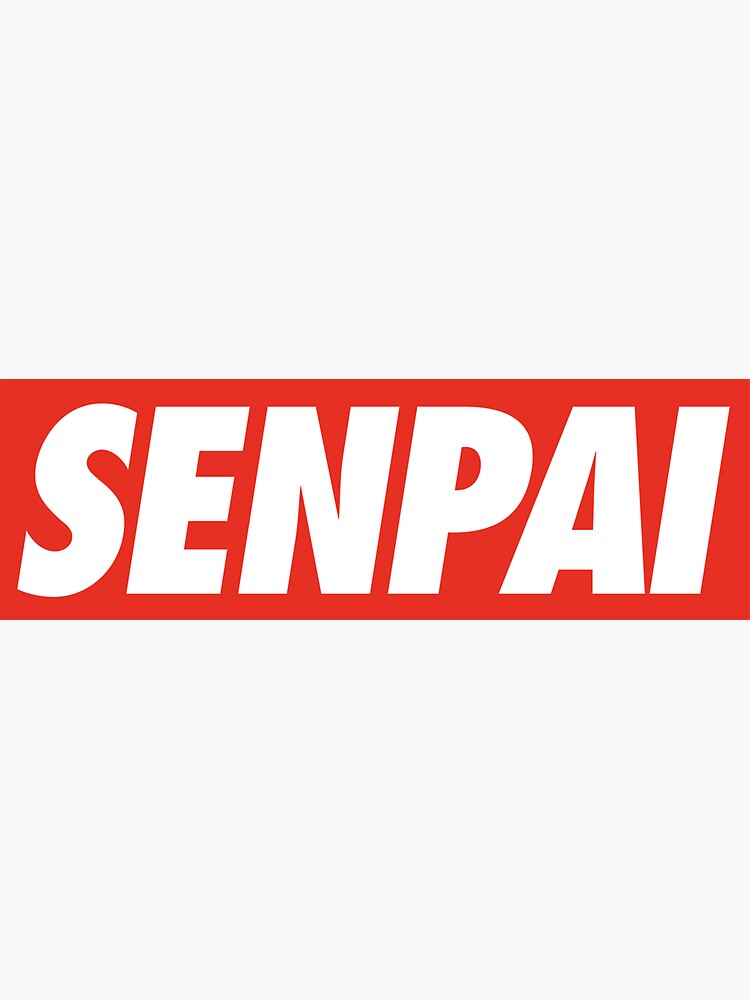 "SENPAI" Sticker for Sale by COCONANI | Redbubble