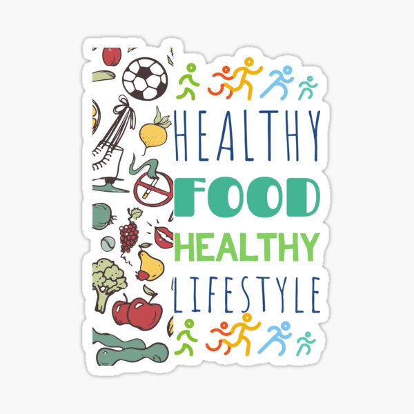 "Healthy Lifestyle" Sticker for Sale by Azasahataran | Redbubble