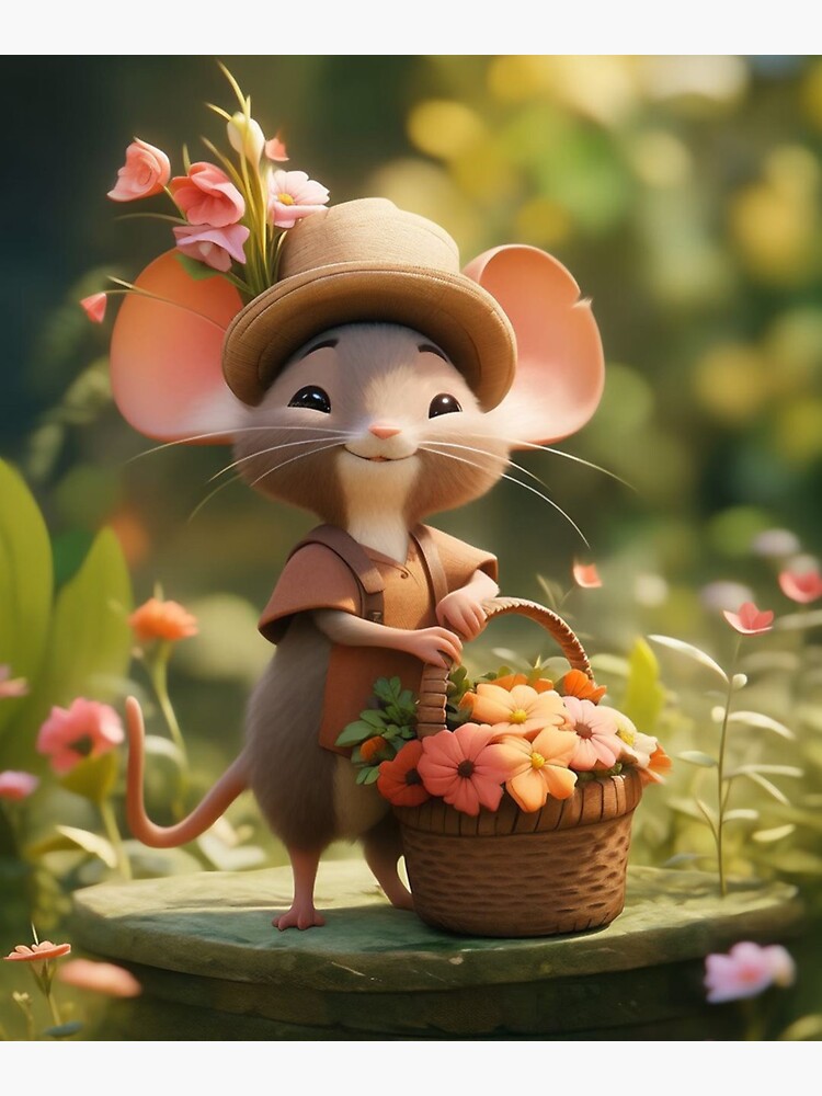 "Mouse Farmer: A Miniature Agricultural Expert" Sticker for Sale by ...