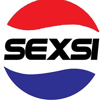 "sexsi pepsi logo " Sticker for Sale by STAYOKBRAND | Redbubble