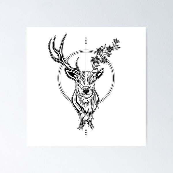 "Stag and Doe" Poster for Sale by weightyghosts | Redbubble