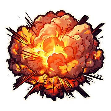 "explosion" Sticker by Jackflash2023 | Redbubble
