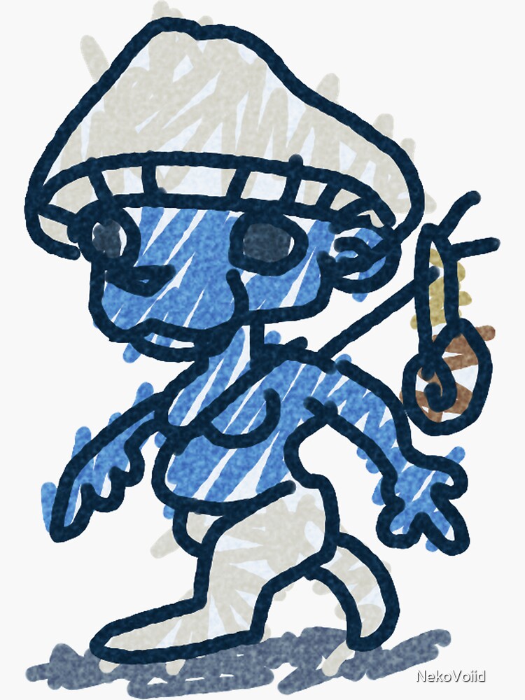 "Шайлушай Blue Smurf Cat meme" Sticker for Sale by NekoVoiid | Redbubble