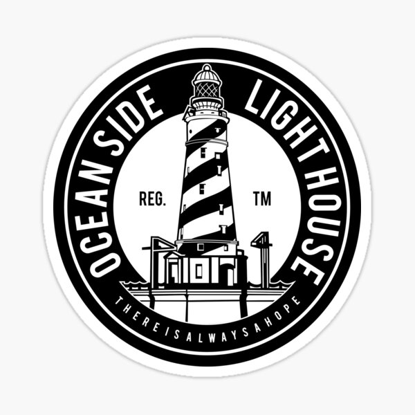 "Oceanside Lighthouse, Always Hope" Sticker for Sale by GarnetLeslie ...