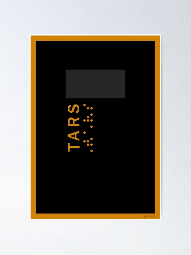 "Interstellar: TARS" Poster by spiritius | Redbubble