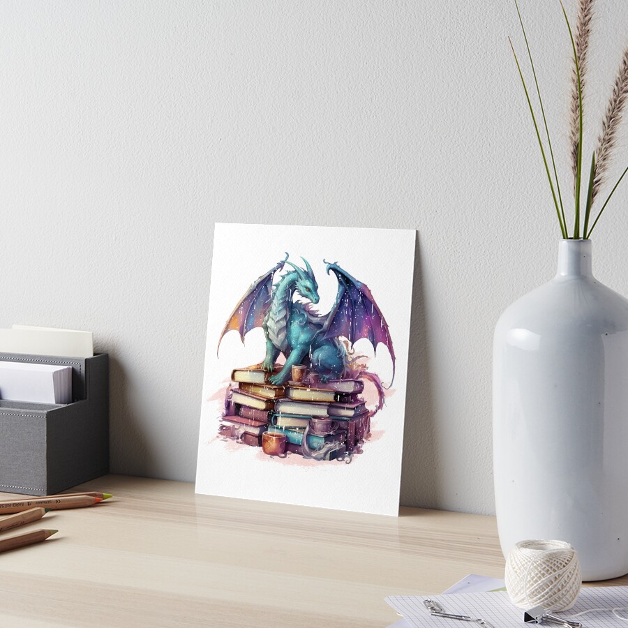" Dragons and books" Poster for Sale by Avery-Navy | Redbubble