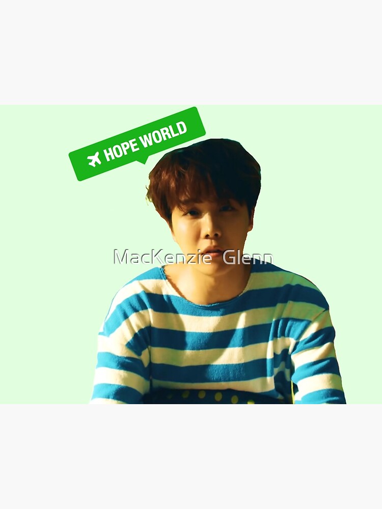 "j-hope HOPE WORLD" Poster by draweedraws | Redbubble