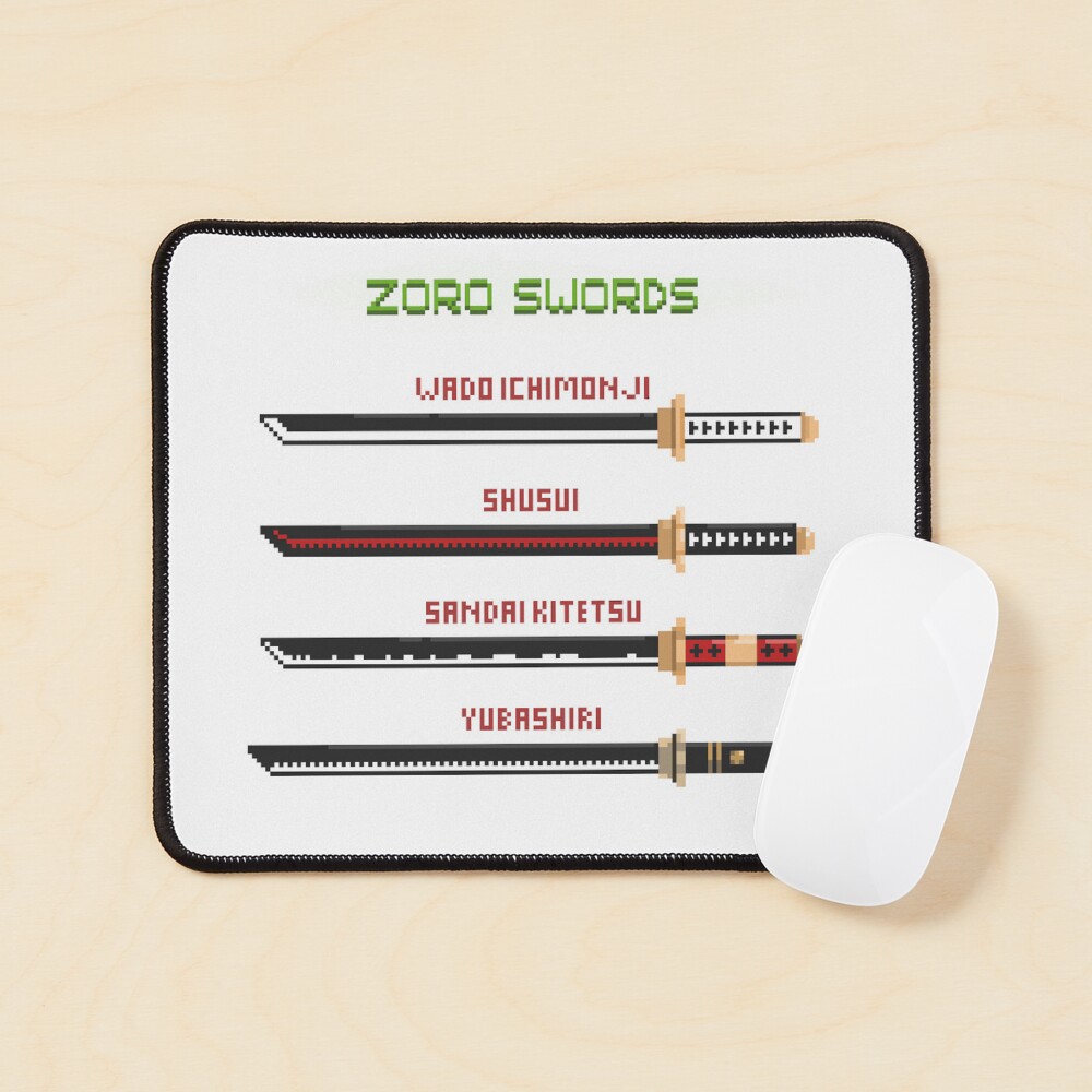"Roronoa Zoro Swords" Sticker for Sale by eekkiii | Redbubble