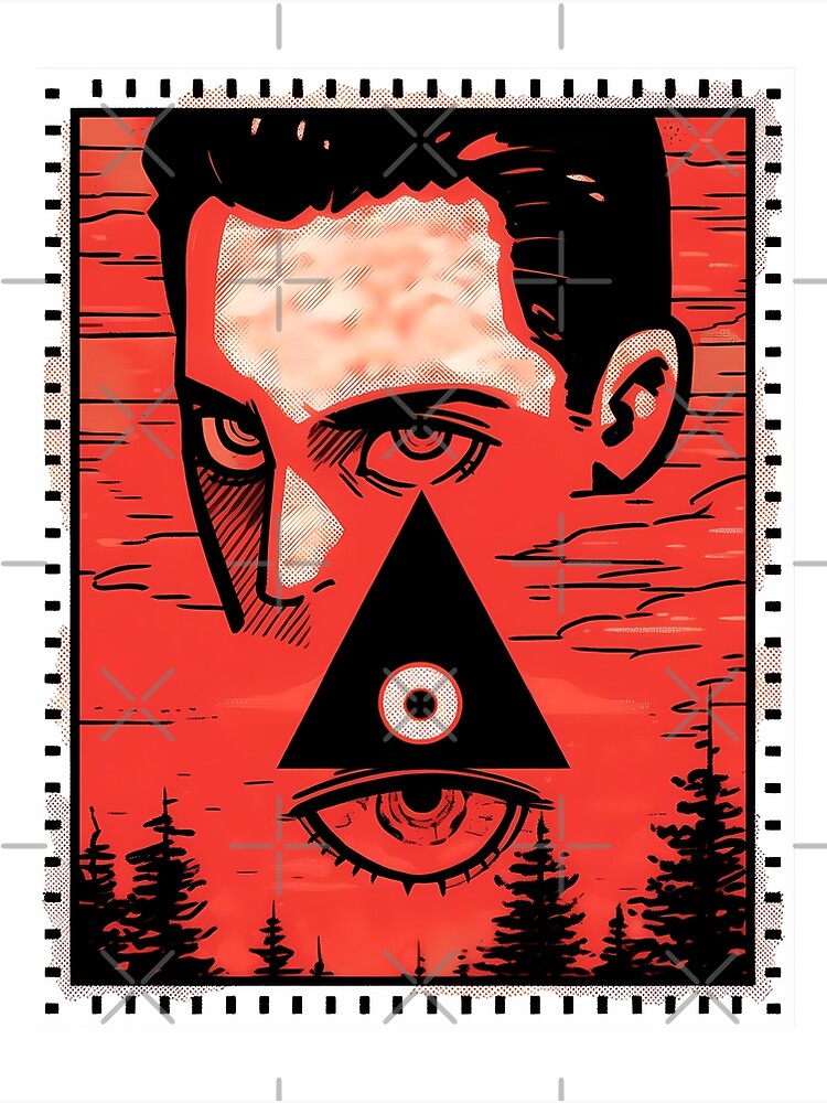 "Dystopian surrealist eye postal stamp- Futuristic " Poster for Sale by ...