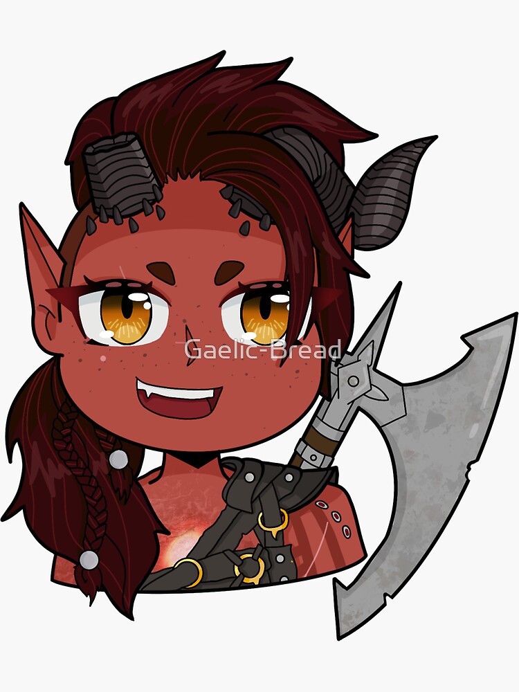 "Karlach" Sticker for Sale by Gaelic-Bread | Redbubble