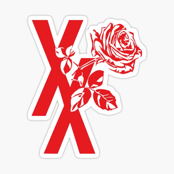 "mgk-xx red" Sticker for Sale by salfamarwa | Redbubble