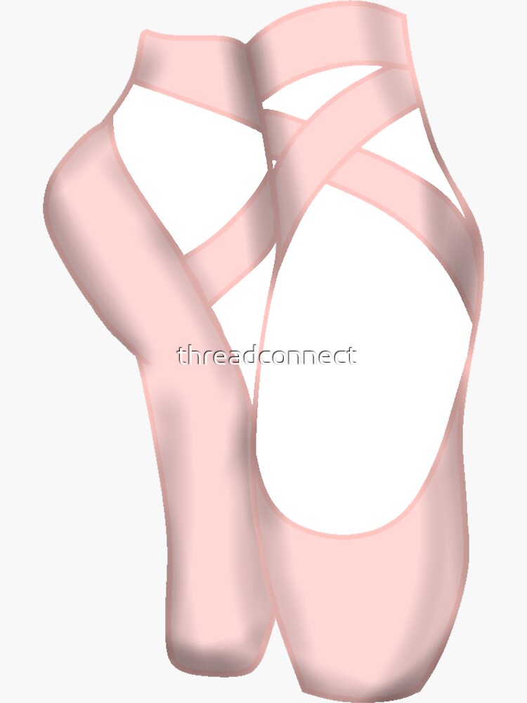 "Pointe shoes" Sticker for Sale by threadconnect | Redbubble