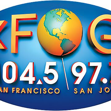 "Defunct sadly KFOG Radio Station 104.5 Logo" Sticker for Sale by ...