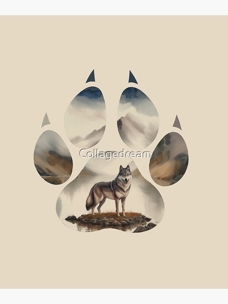 Wolf Paw Print Designs