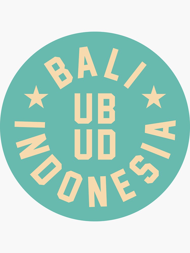 Pegatina «UBUD - BALI - INDONESIA» de JamesShannon | Redbubble