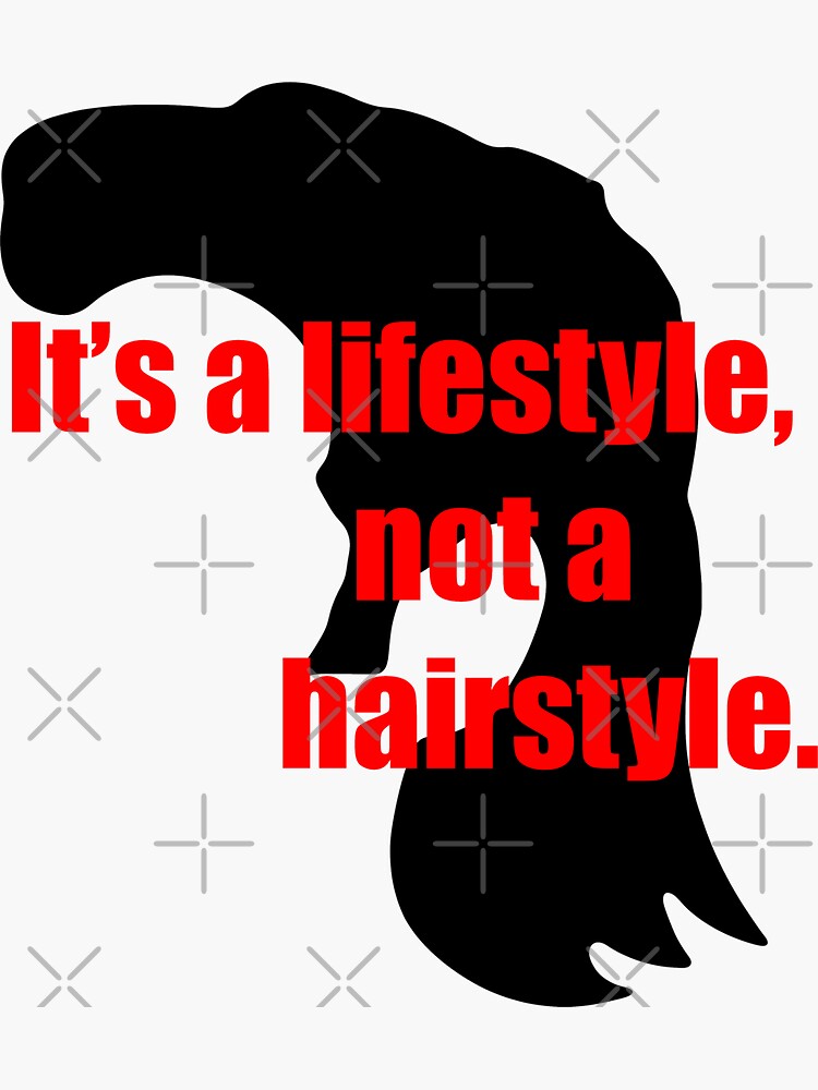 "Mullet!" Sticker for Sale by LordNeckbeard | Redbubble
