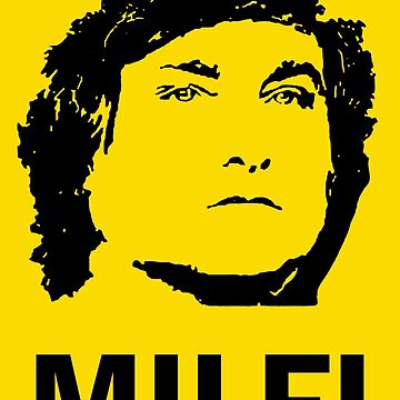 Pegatina con la obra «Milei Stencil» de LibertarioARG | Redbubble