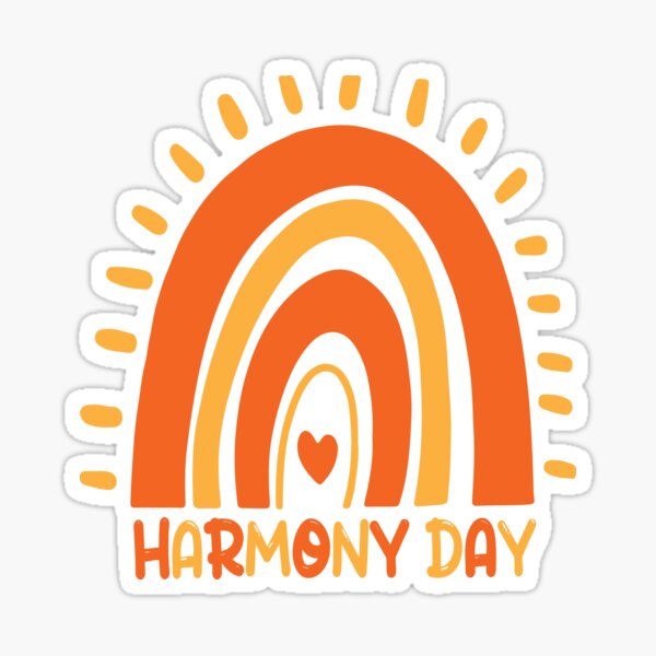 "harmony day" Sticker by damerbanda | Redbubble