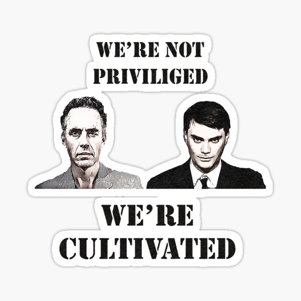 "Cultivated - Jordan Peterson & Ben Shapiro" Sticker by LibertyTees ...