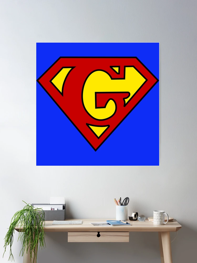 Lettre G Du Logo De Superman Logo Superhero Icône Avec Lettre P