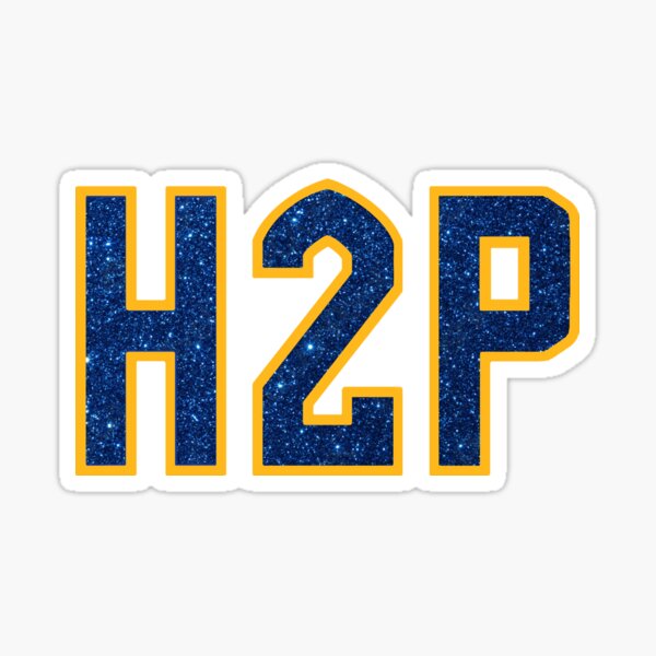 "H2P blue glitter" Sticker for Sale by victoriam99 | Redbubble