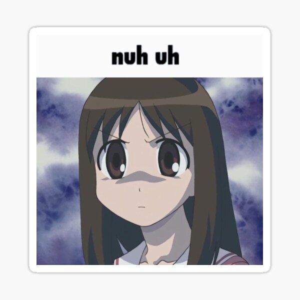 "osaka nuh uh" Sticker for Sale by Akusenkuto | Redbubble