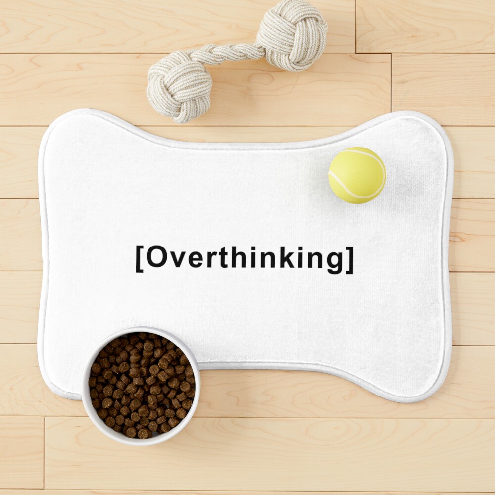 "Overthinking Quote " Sticker for Sale by Melimalo | Redbubble