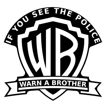 "if you see da police warn a brother funny" Sticker for Sale by ...