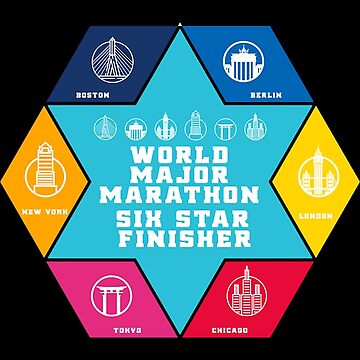 "World Major Marathon Finisher" Sticker for Sale by VintageImagerye ...