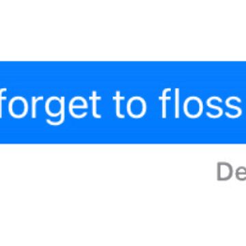 "Don’t forget to floss " Sticker for Sale by annemarie9 | Redbubble