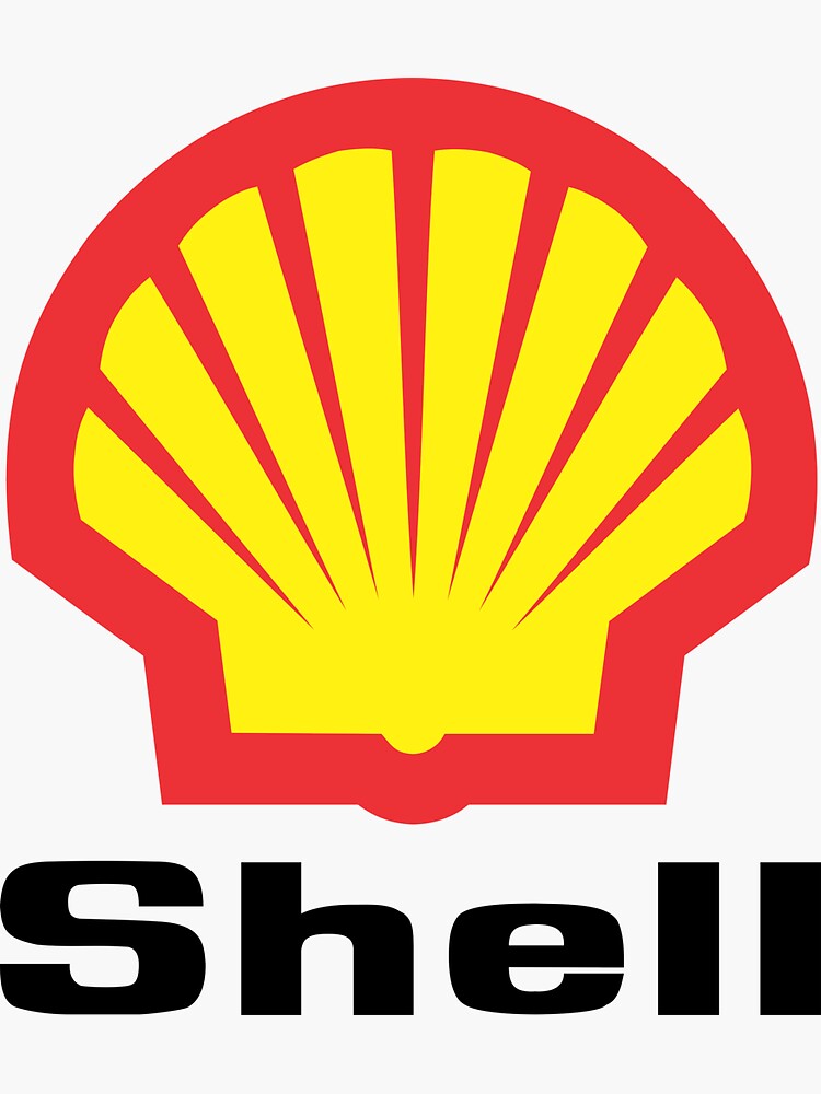 Sticker for Sale mit "Shell-Logo" von mannrollin | Redbubble