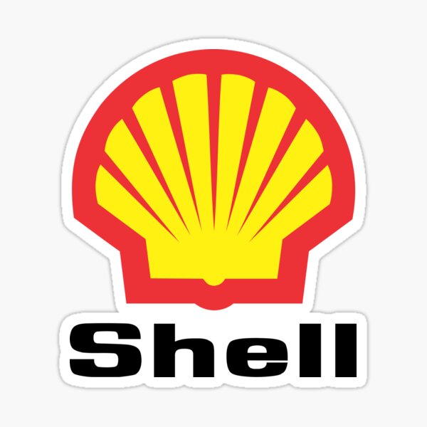 Sticker for Sale mit "Shell-Logo" von mannrollin | Redbubble