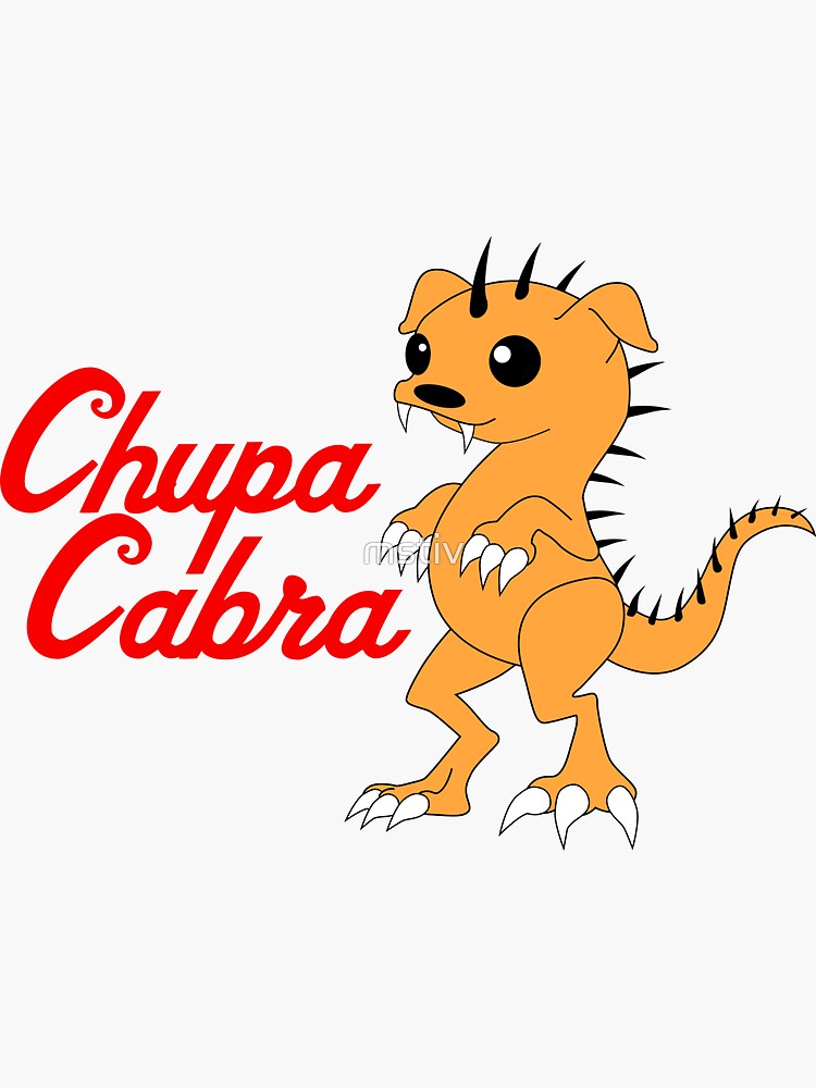 "Chupacabra With Title" Sticker for Sale by mstiv | Redbubble