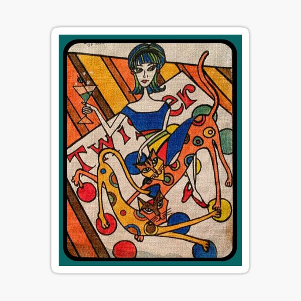 "Twister!" Sticker for Sale by PaniaBrown | Redbubble