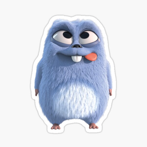 "Happy funny lemming" Sticker for Sale by sydne-ywong | Redbubble