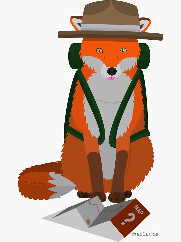 "Ranger Foxxo" Sticker for Sale by WebCanids | Redbubble