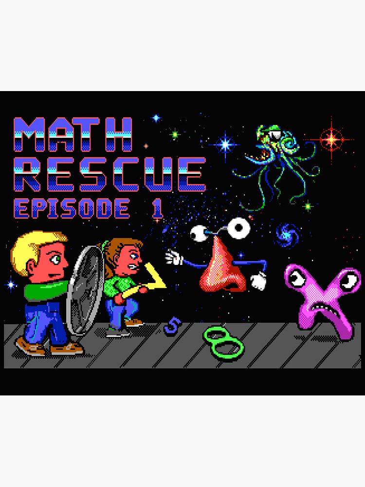 "Math Rescue 1" Sticker for Sale by Noveltee-Shirts | Redbubble