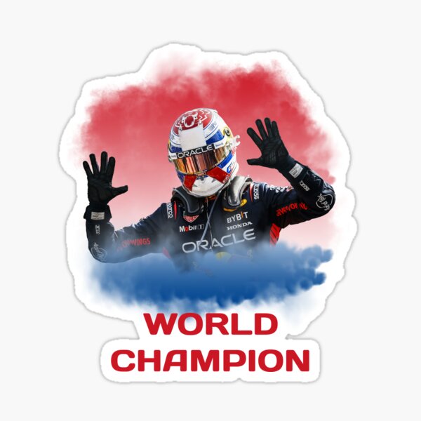 "Max World Champion" Sticker for Sale by ghewa | Redbubble
