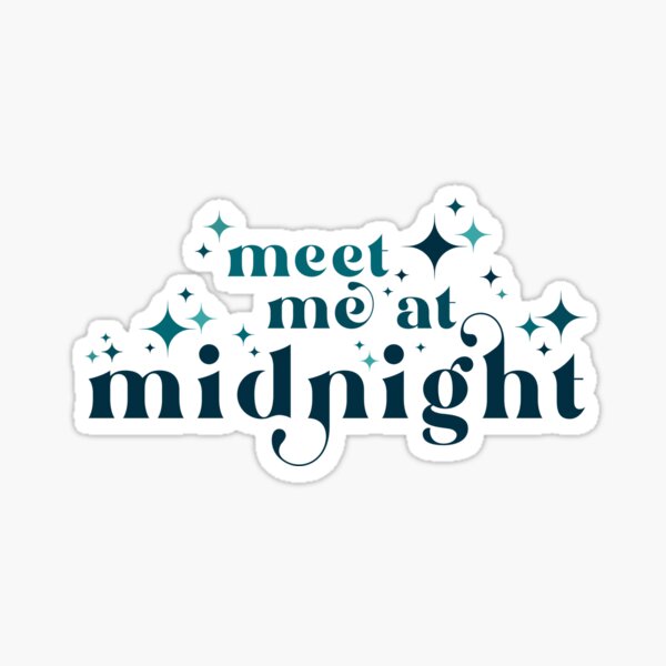 "Midnights Album - Taylor Swift Meet Me At Midnight" Sticker for Sale ...